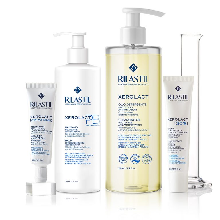 Rilastil Xerolact gamă pentru pielea uscată și deshidratată